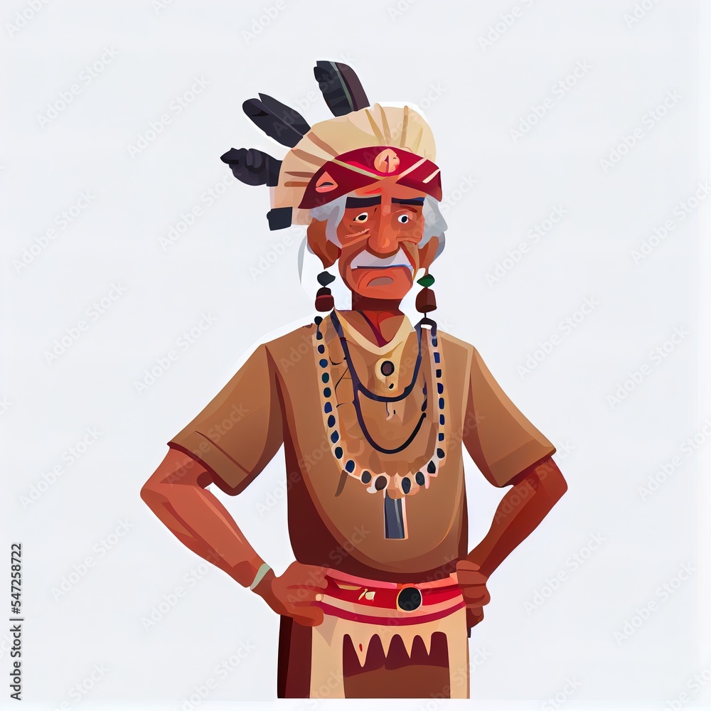 Indian Men Cartoon Character. Isolated on 2d illustrated illustration ...