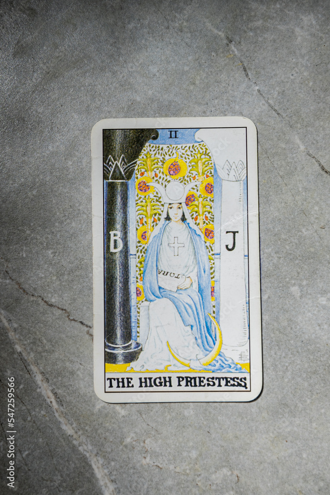 Tarot. II, 2, two. High Priestess. Esoteric tarot cards for divination ...