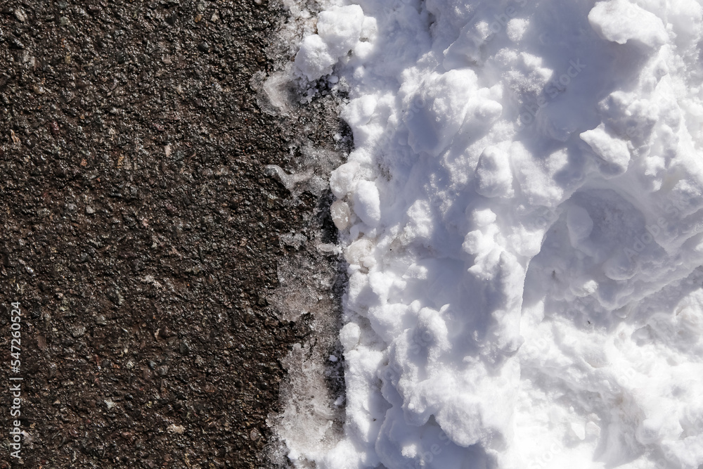 Textura de neve e asfalto no inverno congelante Stock Photo | Adobe Stock