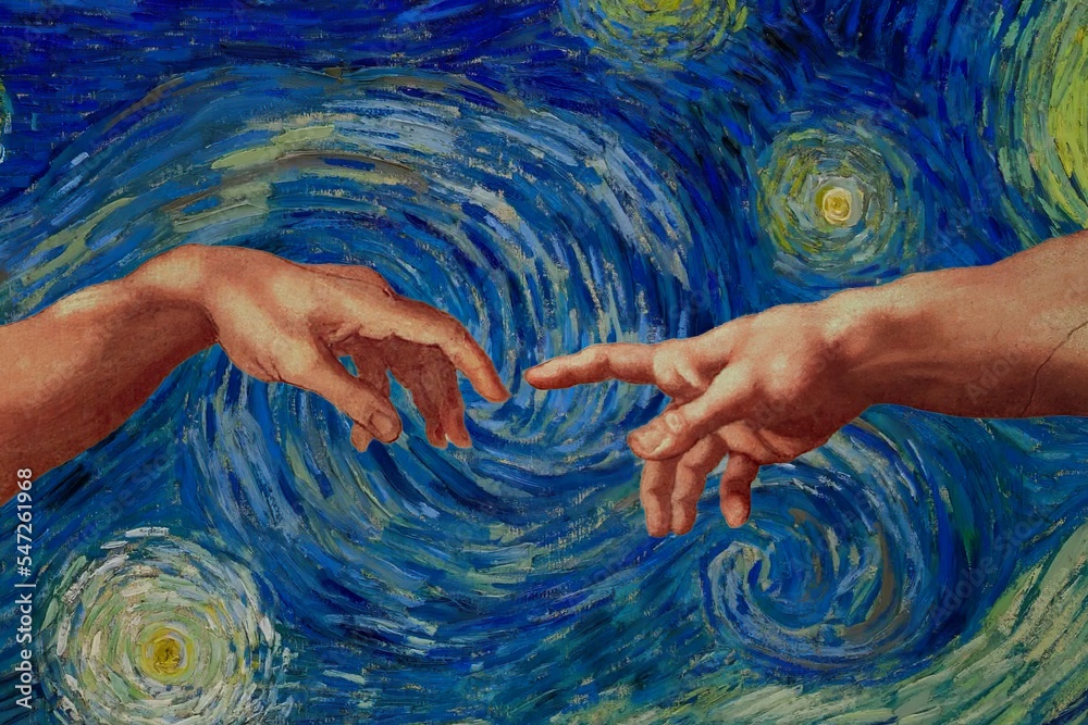 the creation of adam Stock Illustration | Adobe Stock