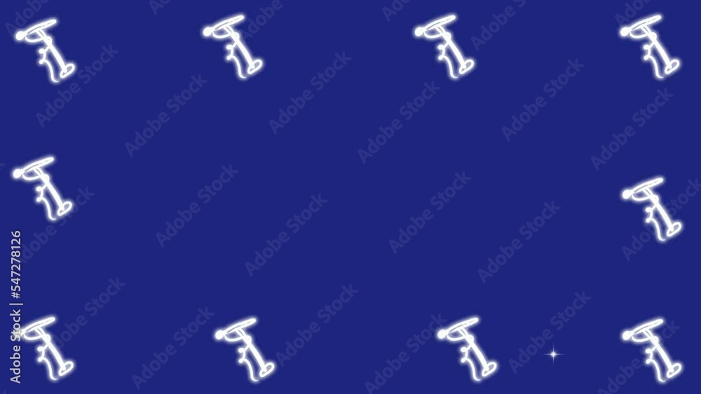 Microphone, music, recording studio. Decor animation. Animated frame ...