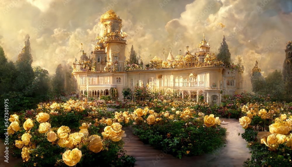 Victorian-style royal palace that looks like it was from a fairy tale ...