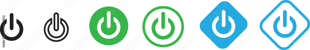 Power icon button On Off icons Buttons, Energy switch sign, Power ...
