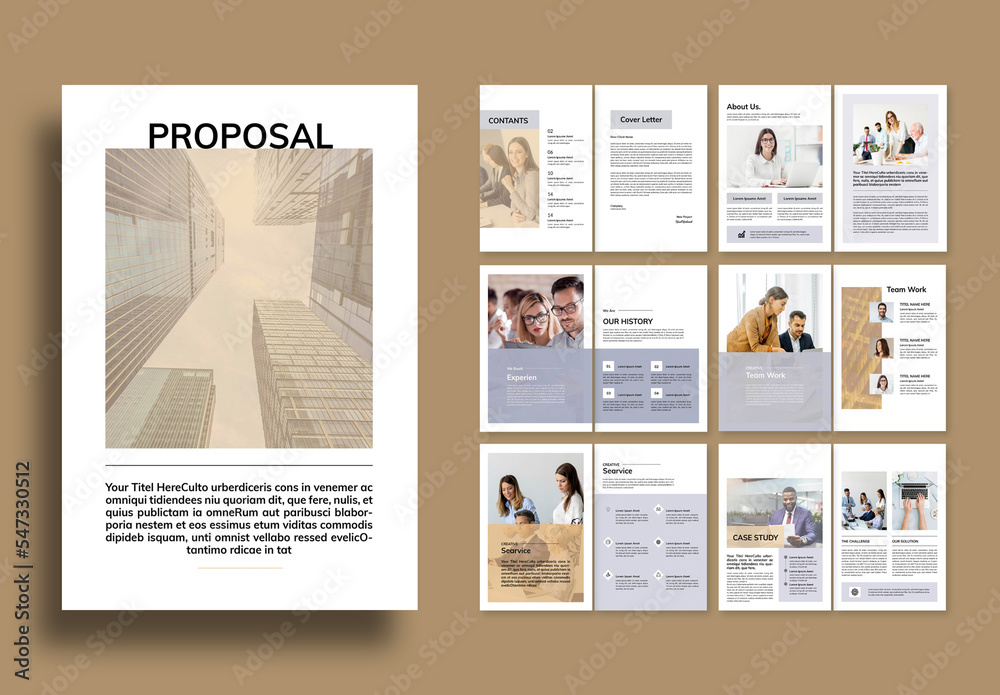 Proposal Layout Stock Template | Adobe Stock