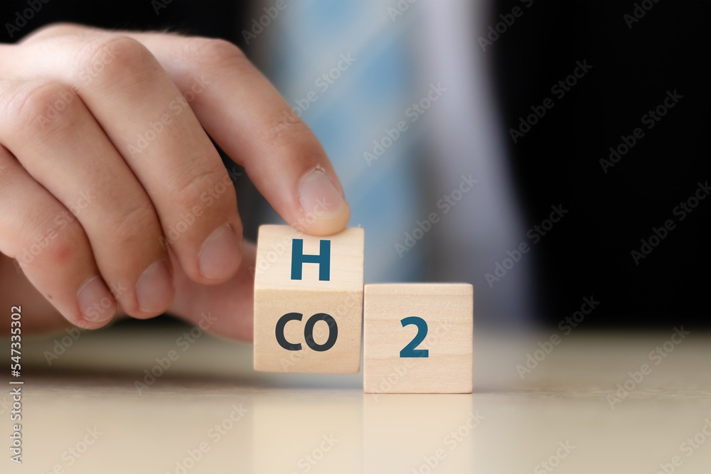 Changing CO2 to H2 fuel cell concept. .Switching to clean hydrogen ...