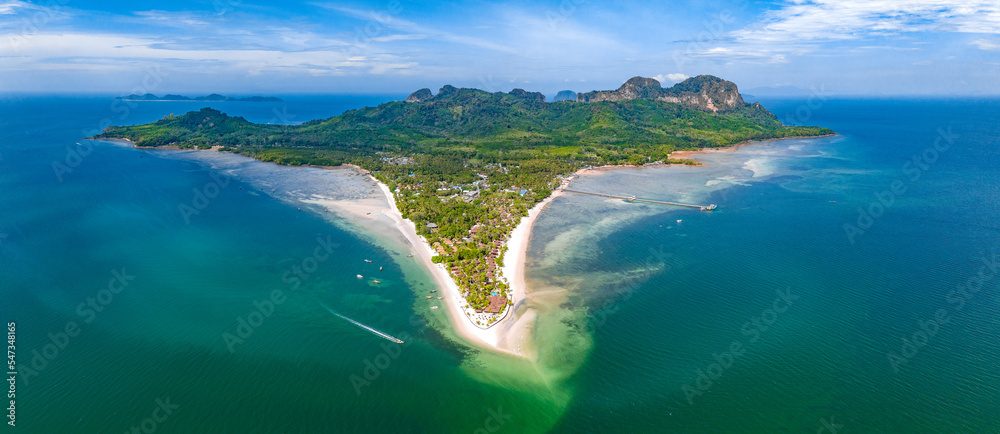 Aerial view of koh Mook or koh Muk island, in Trang, Thailand Stock ...