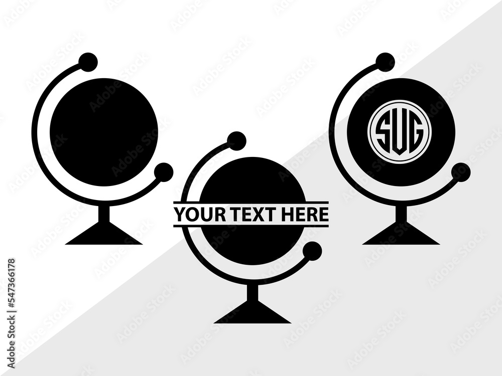 School Supplies Monogram School Supplies Silhouette School Bag Svg Compass Ruler Svg Pencils