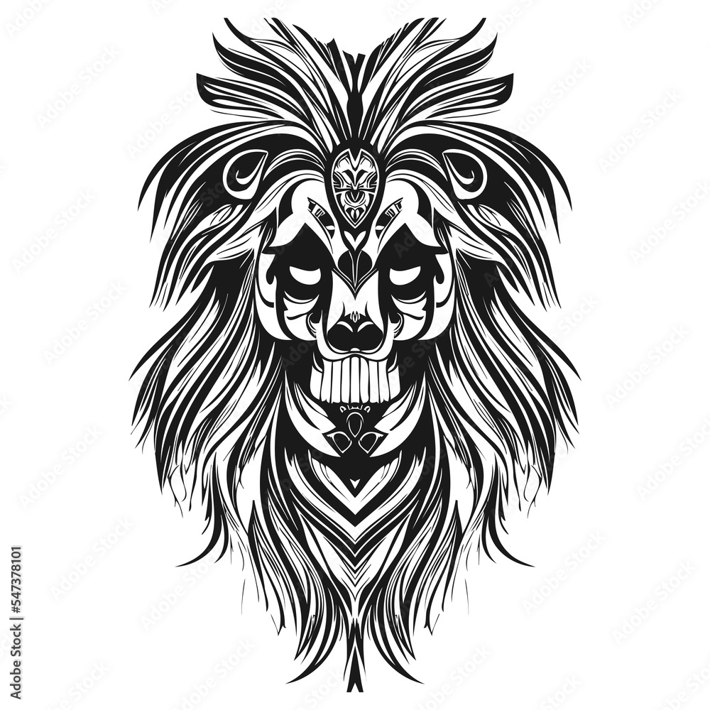 Sugar Skull Lion