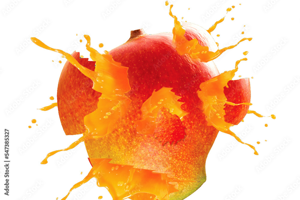 mango splash, mango juice, mango Stock Photo | Adobe Stock