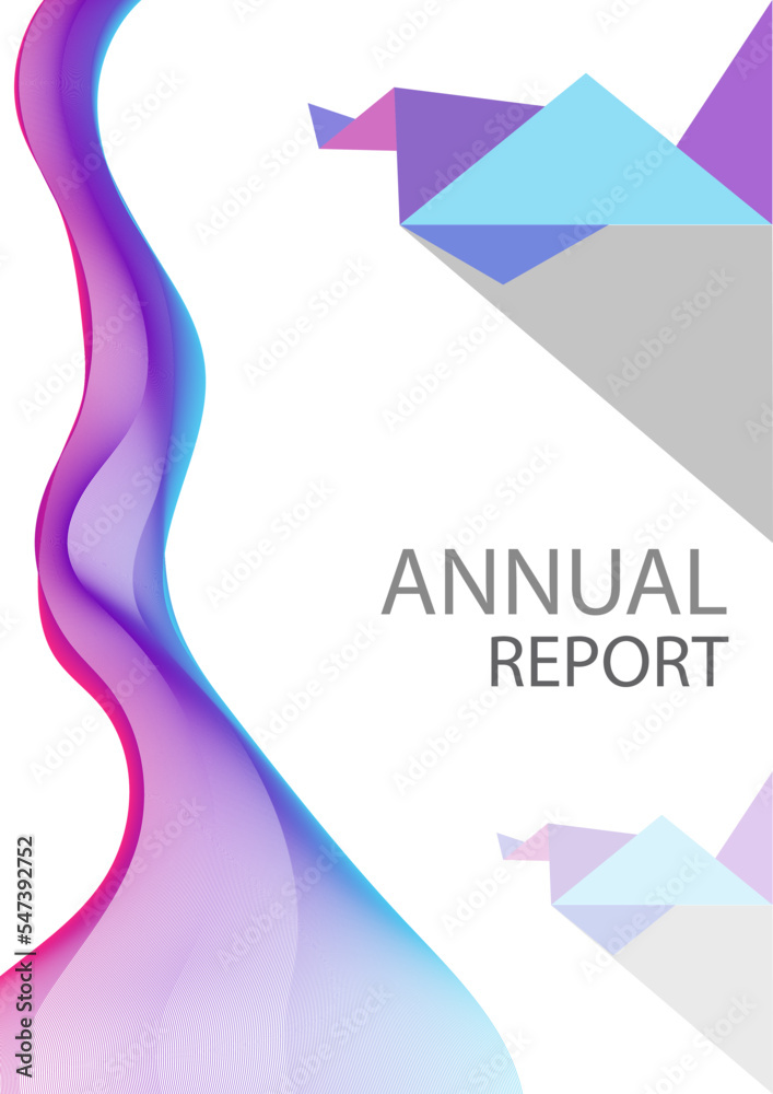 Vector Cover Design for Annual Report, Magazine, Project Report, etc ...