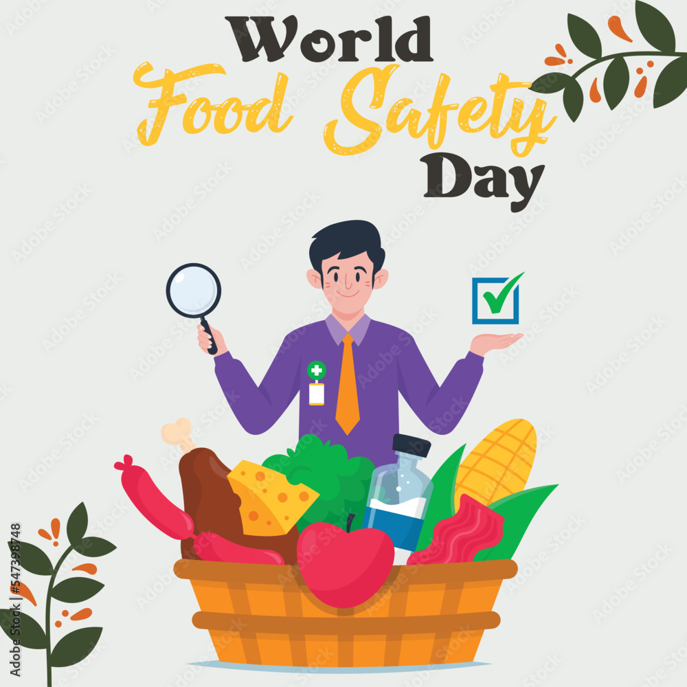 world food safety day on June 7 business brochure flyer banner design ...