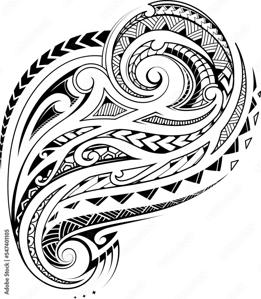 Polynesian style tattoo Stock Vector | Adobe Stock