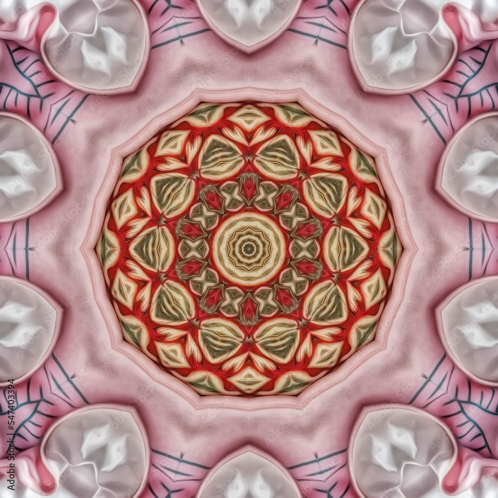 Mystical pattern design for the background. 3d illustration art for ...