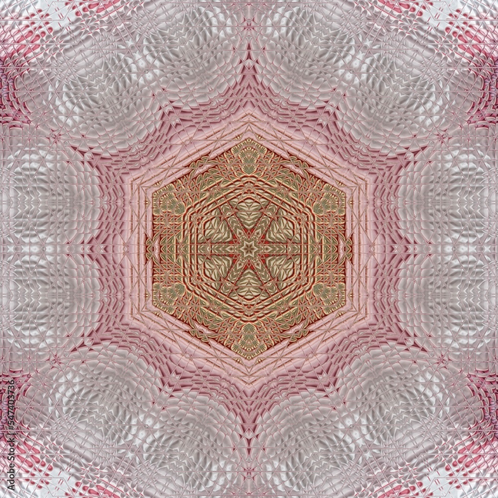 Mystical pattern design for the background. 3d illustration art for ...