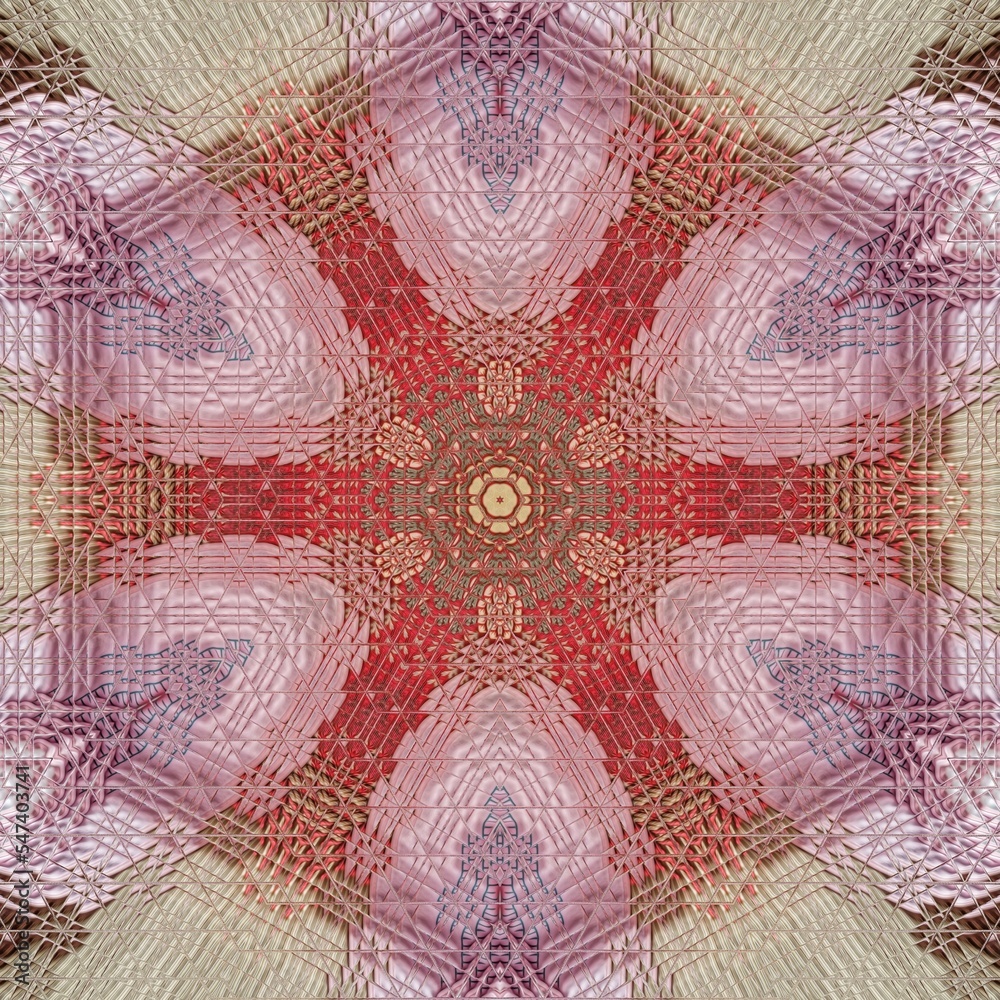 Mystical pattern design for the background. 3d illustration art for ...