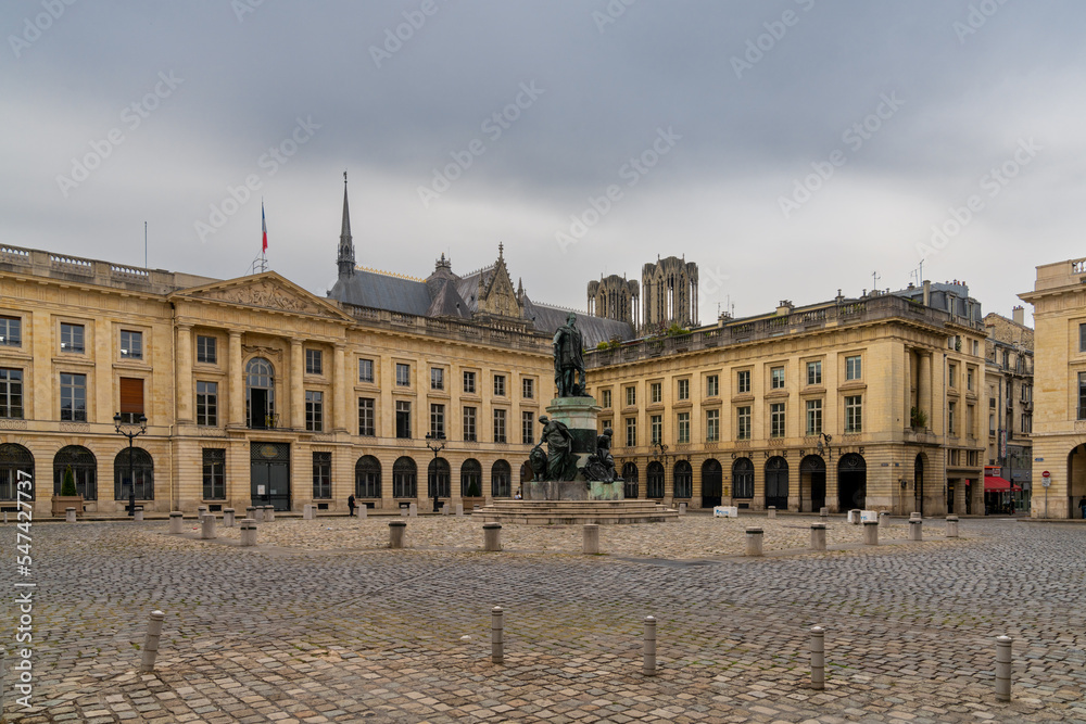 Photo & Art Print panorama view of the Place Royal Square in downtown ...