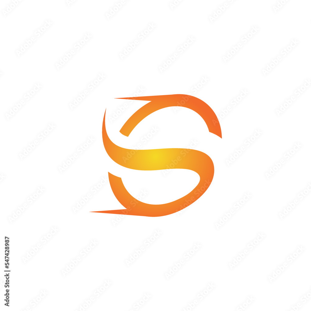Letter S Logo Design, vector, Icon Desain, S letter sign, logo design ...