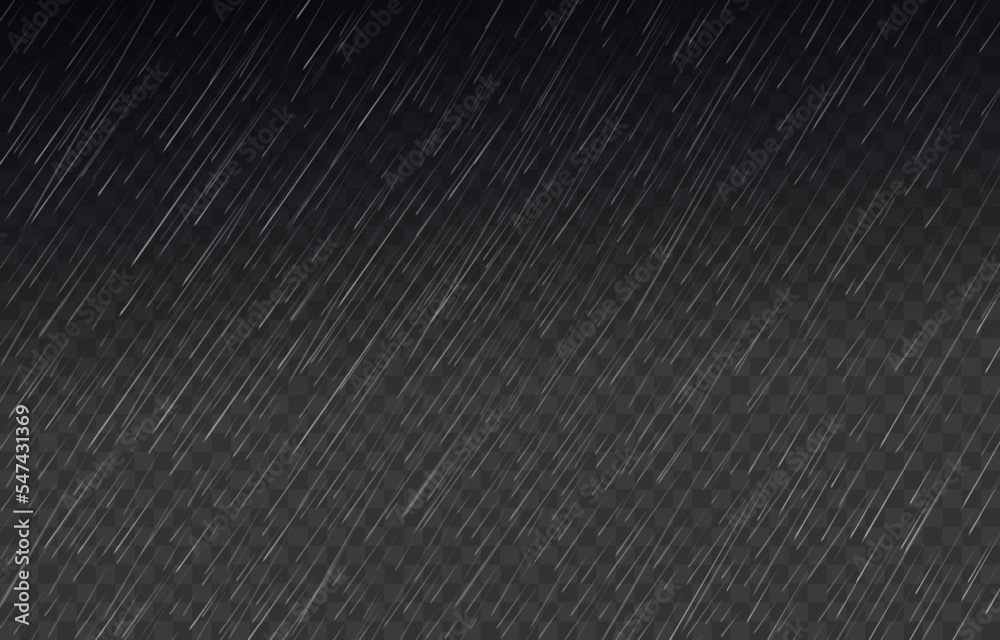 Rain drop effect. Sky water drips. Rainy weather. Transparent ...