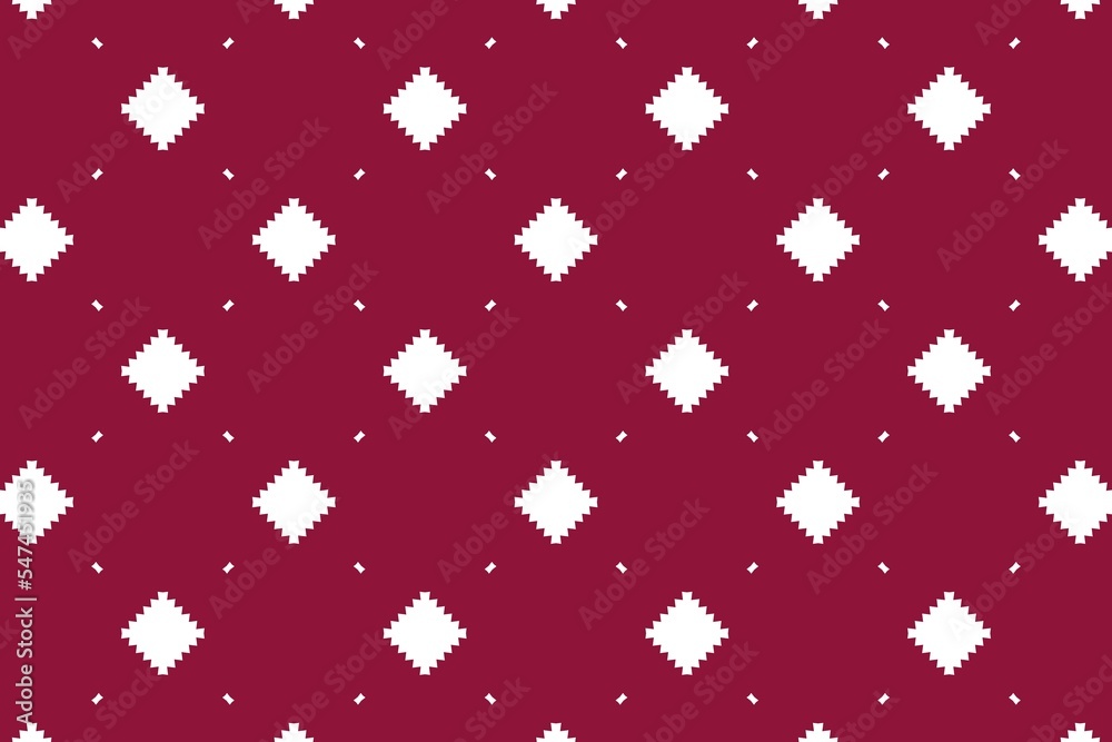 Geometric pattern in the colors of the national flag of Qatar. The ...