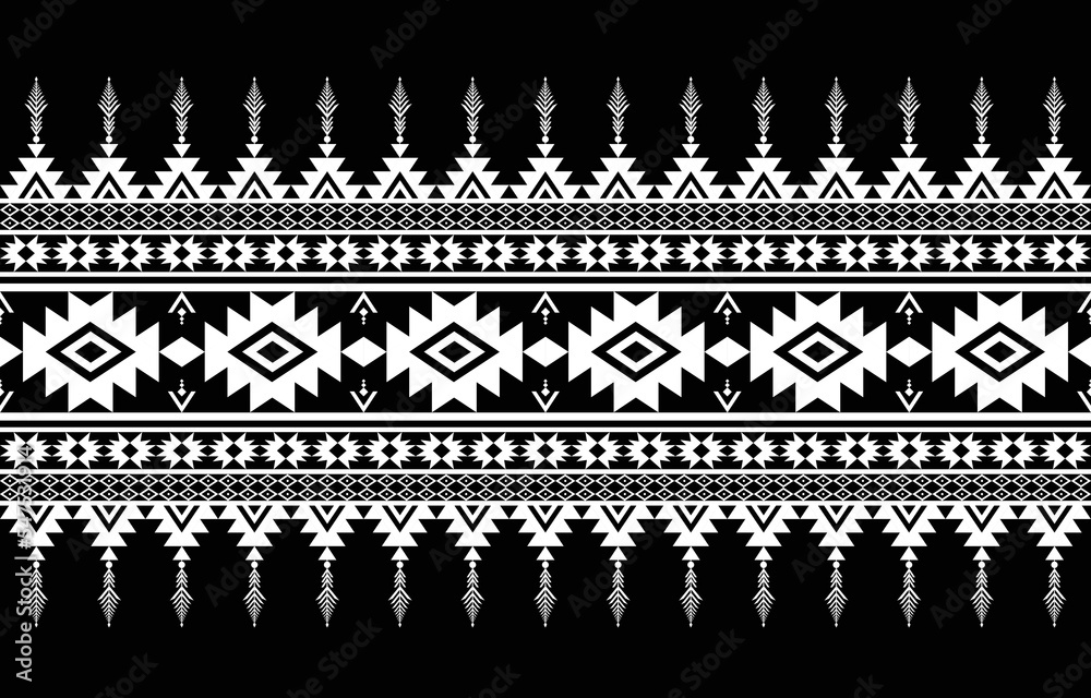 American fabric pattern design. Use geometry to create a fabric pattern ...