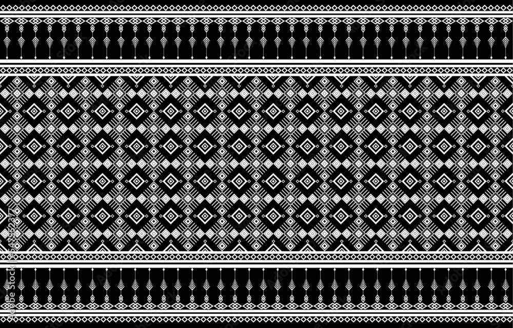 American fabric pattern design. Use geometry to create a fabric pattern ...