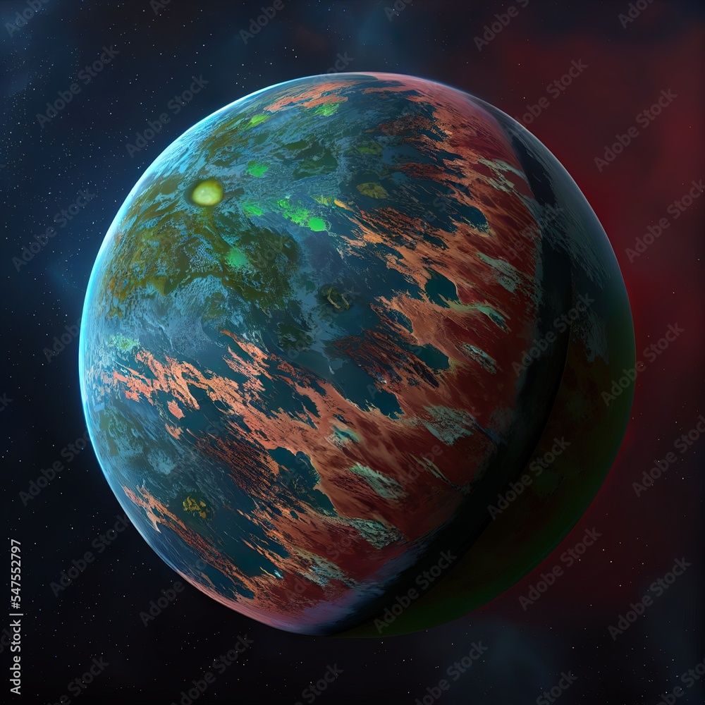 super earth planet, realistic exoplanet, planet suitable for ...