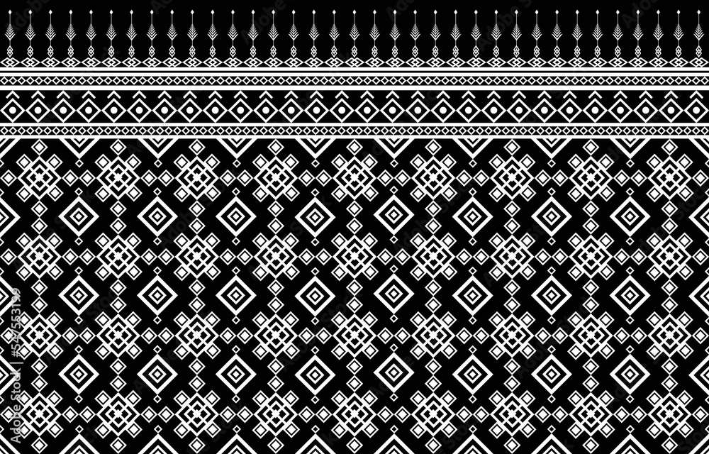 American fabric pattern design. Use geometry to create a fabric pattern ...