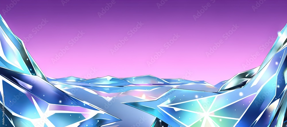 Art for anime series. Crystal. Magic. AI generated art illustration ...