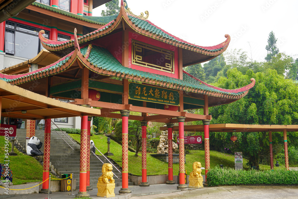 Bogor, Indonesia - April, 2023 : Panda Palace, Cisarua Safari Park ...