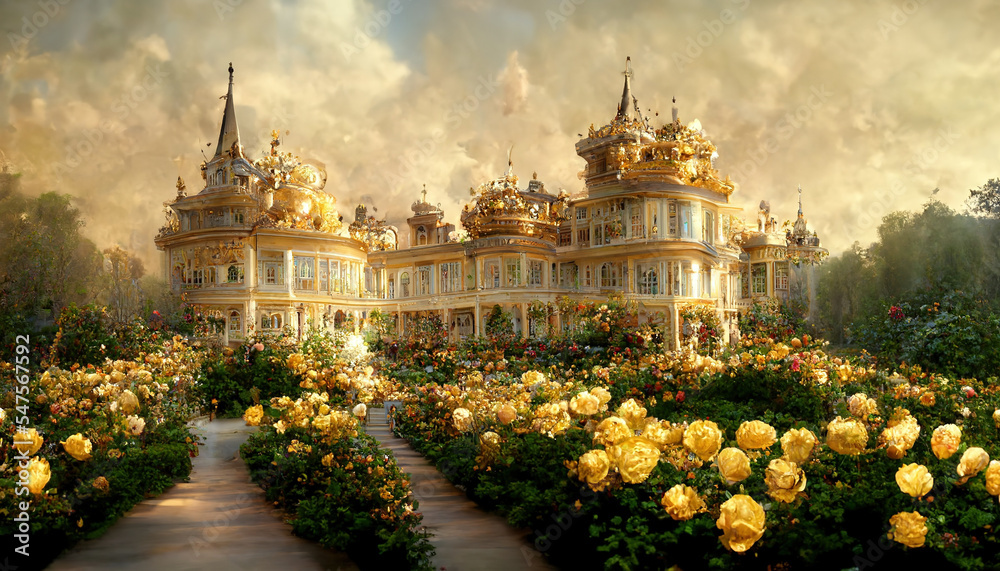 Victorian-style royal palace that looks like it was from a fairy tale ...
