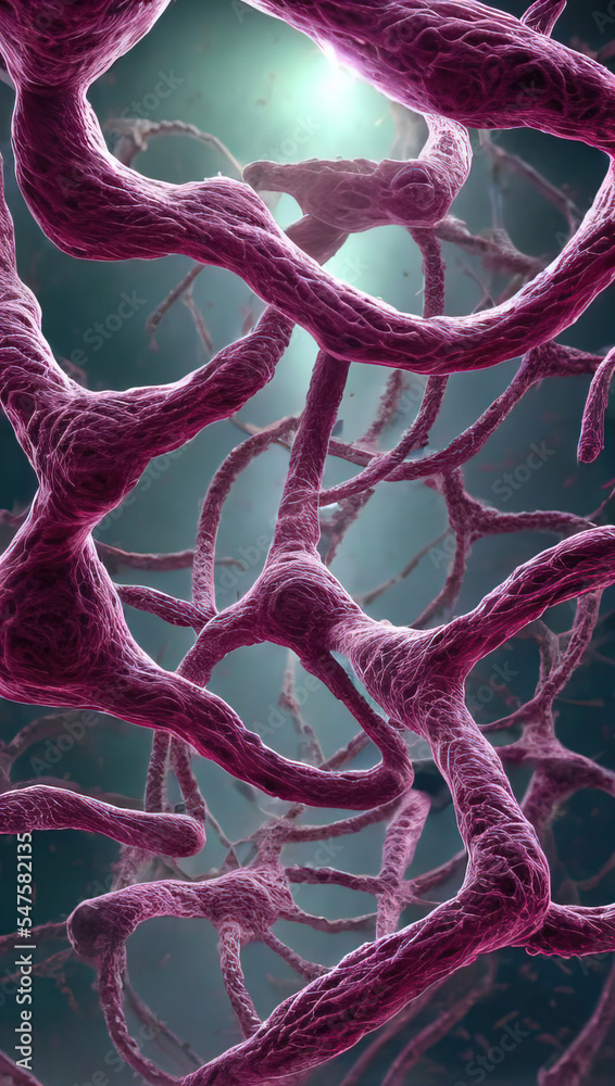 pink 3d rendering of a Viral eukaryogenesis cell nucleus Symbiosis ...