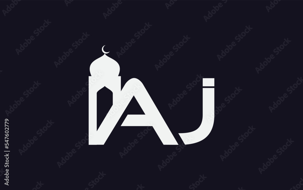 Islamic mosque logo and minar icon and symbol design vector with ...