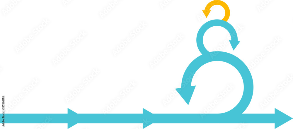 Scrum info graphic diagram element vector set illustration. Agile ...