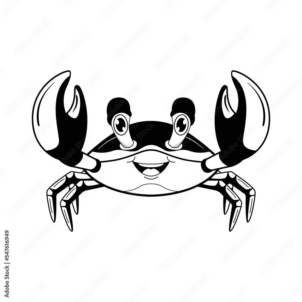 Cute Crab Silhouette