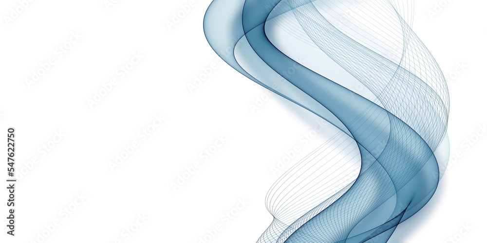Blue abstract lines swoosh wave Smooth wave border background Wave blue ...