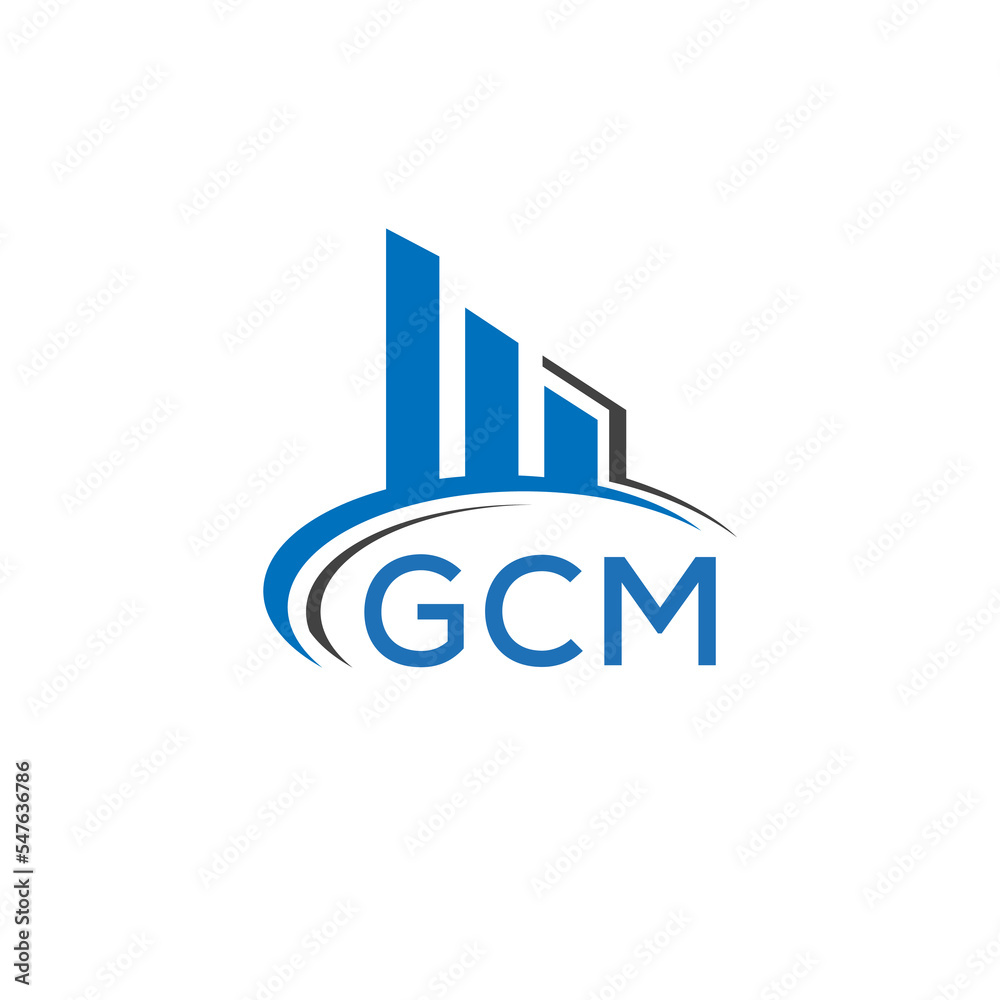 GCM letter logo. GCM blue image. GCM Monogram logo design for ...