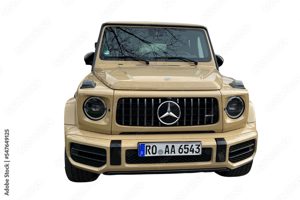 Munchen-Bavaria-Germany-11.02.2022-Mercedes Benz G63 AMG in a unique ...