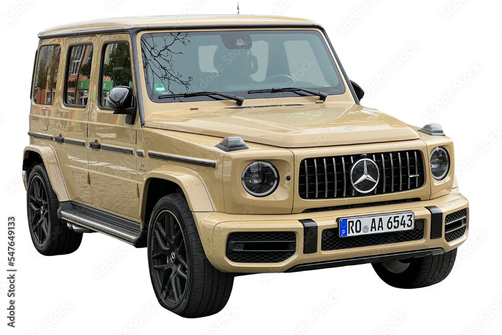 Munchen-Bavaria-Germany-11.02.2022-Mercedes Benz G63 AMG in a unique ...