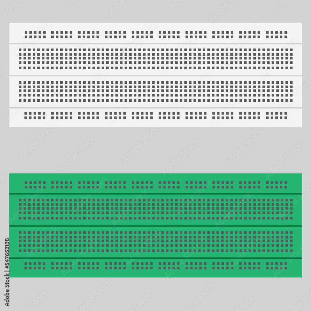 illustration of breadboard Stock Vector | Adobe Stock