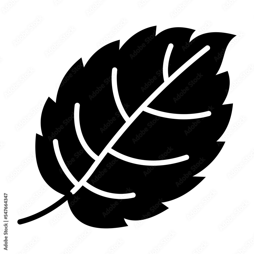 Leaf, autumn, plant icon in modern style for website mobile logo app UI ...