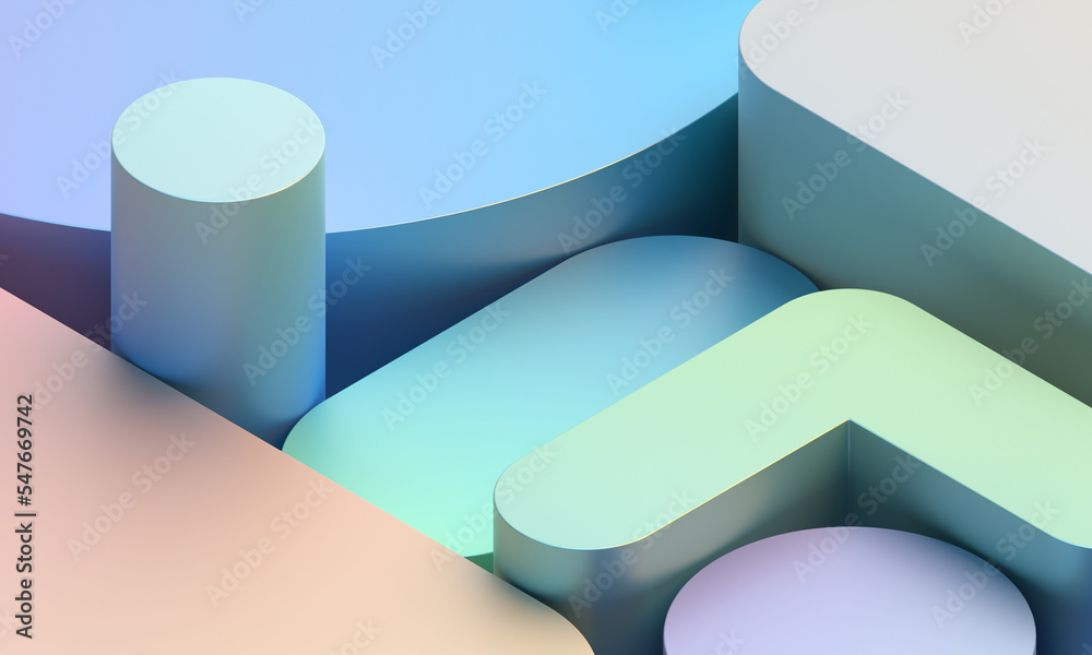 Abstract 3D Render Stock Illustration | Adobe Stock