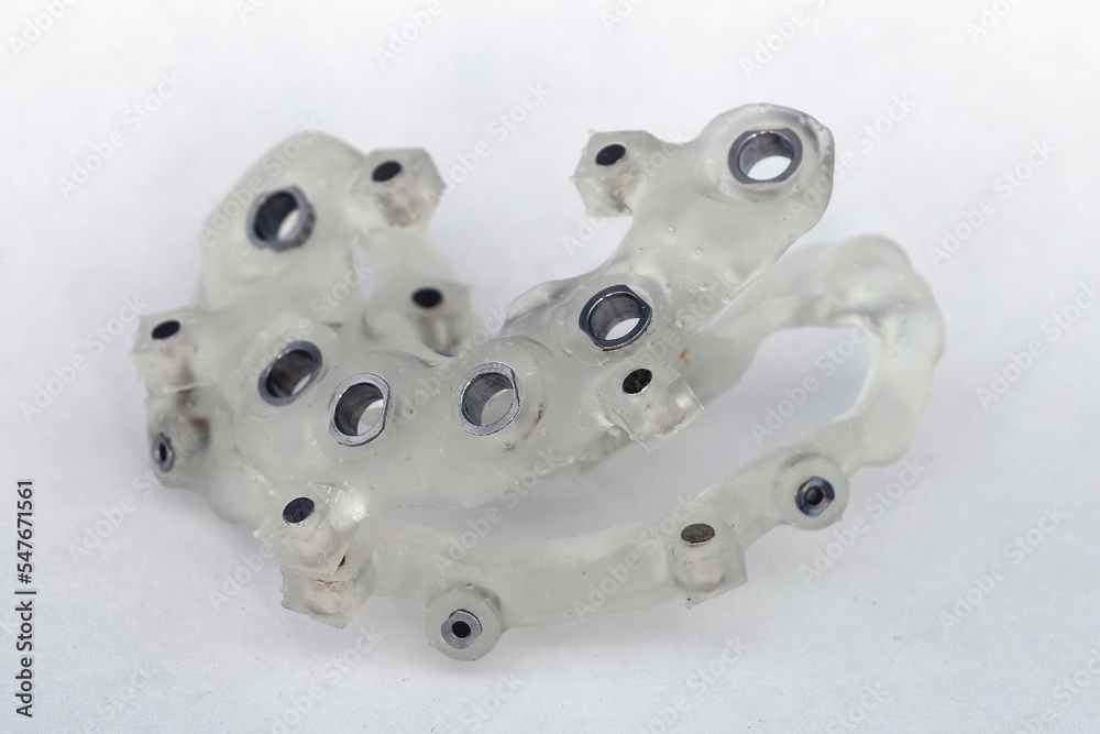 Collapsible printed dental surgical template. Navigational surgical ...