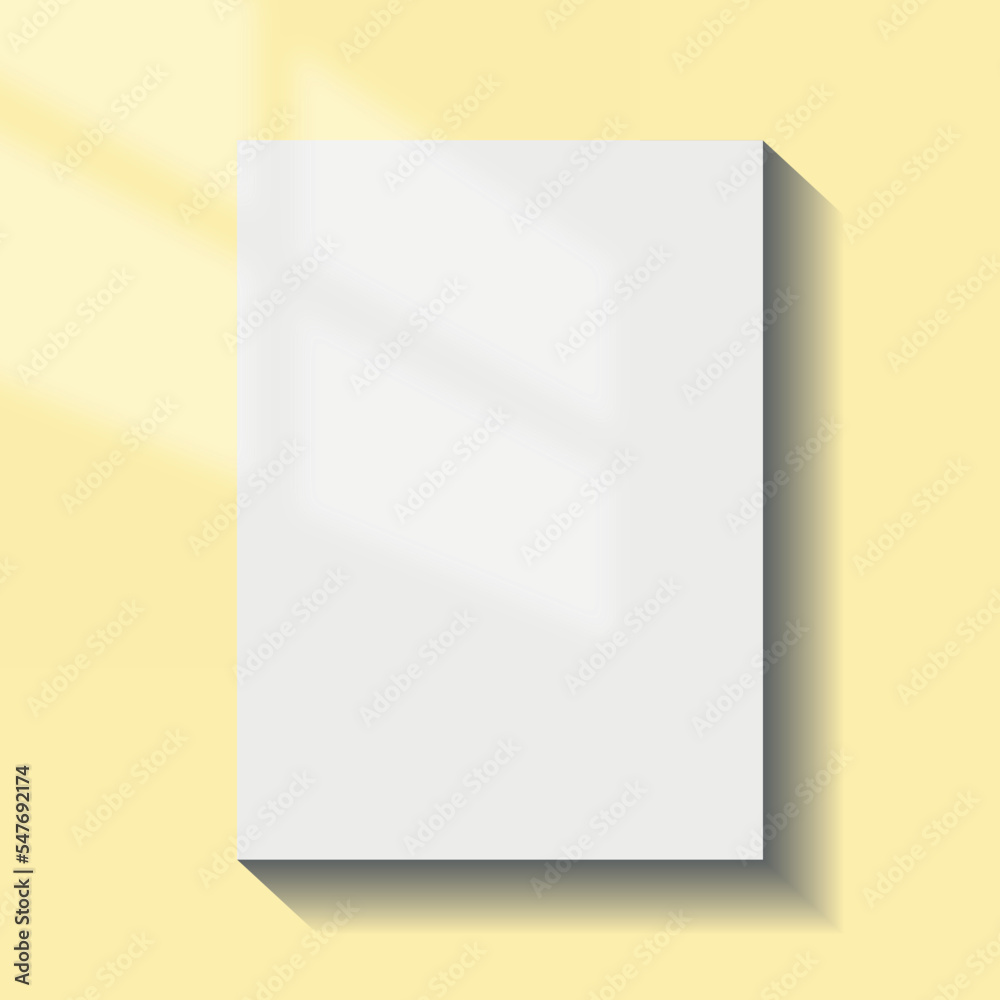 blank white paper posters hanging on grey wall background. Poster ...