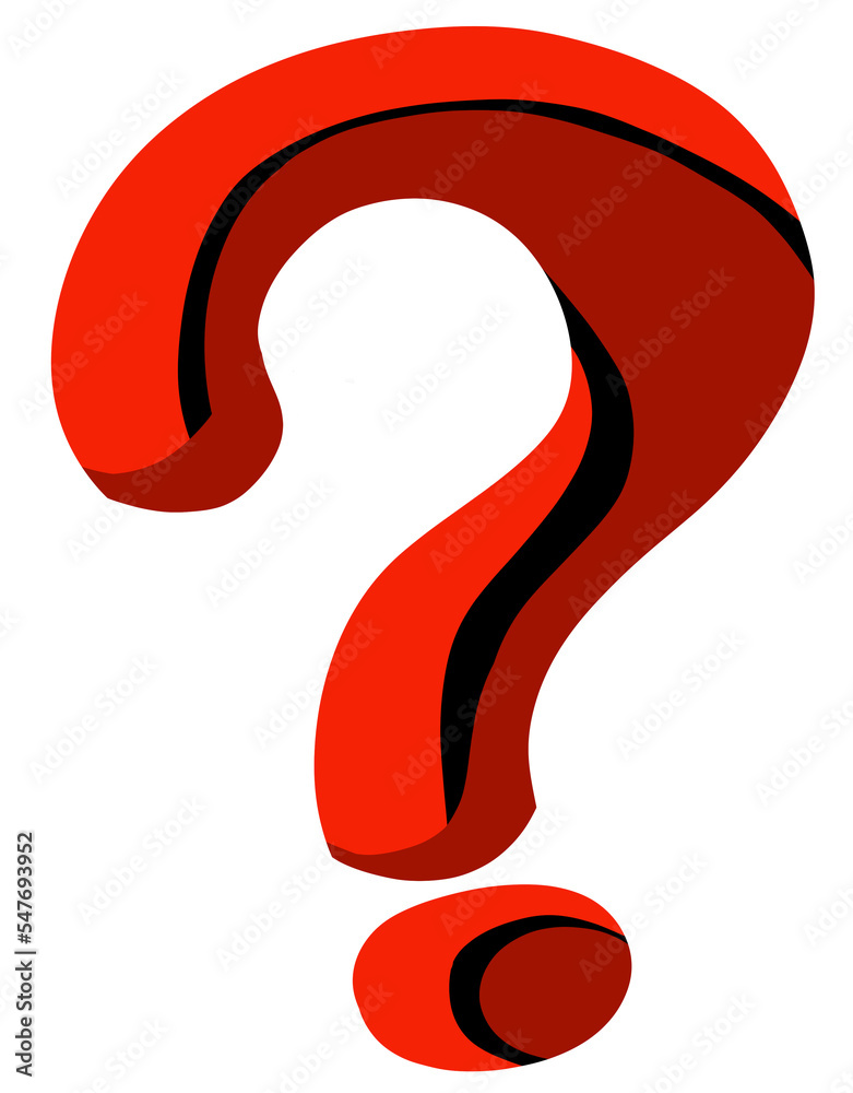 Question mark with color doodle symbol icon hand drawn illustration art ...
