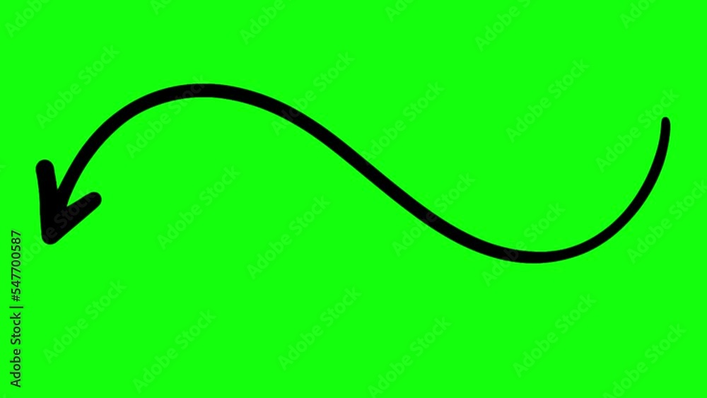 Set of Animated Hand Drawn Doodle Arrows. Arrow sketch handmade doodle ...