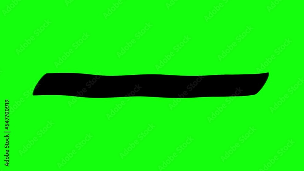 Vidéo Stock Set of Animated Hand Drawn Highlighter Elements borders and ...