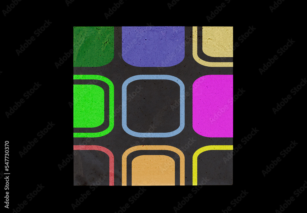 Square Sticker Paper Texture Mockup Template Stock Template | Adobe Stock