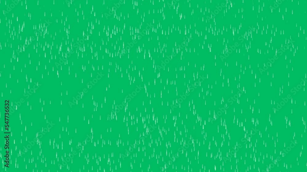 Rainfall green screen. It's raining in winter concept. Winter rainfall ...