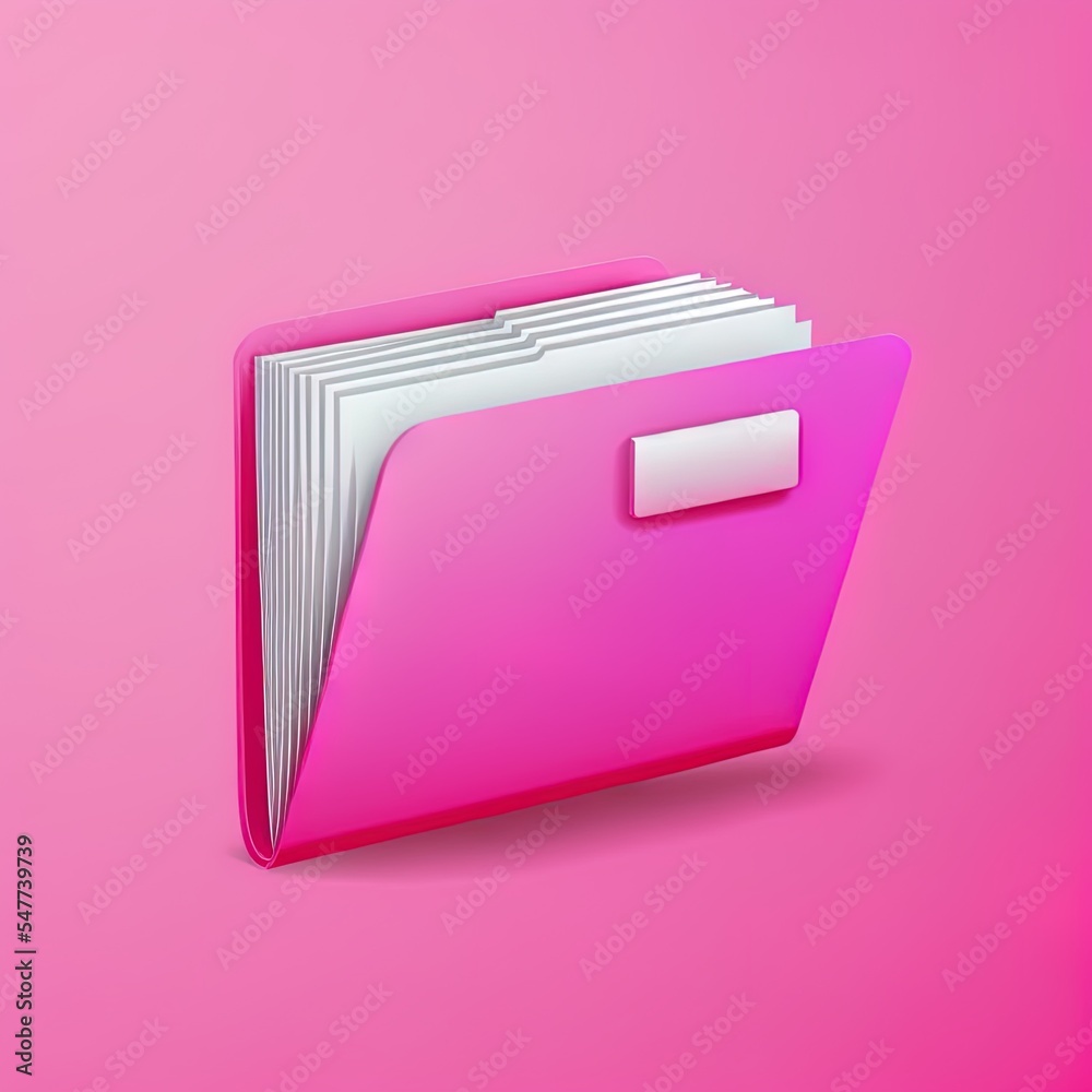 3d folder and paper for management multimedia file, document efficient ...