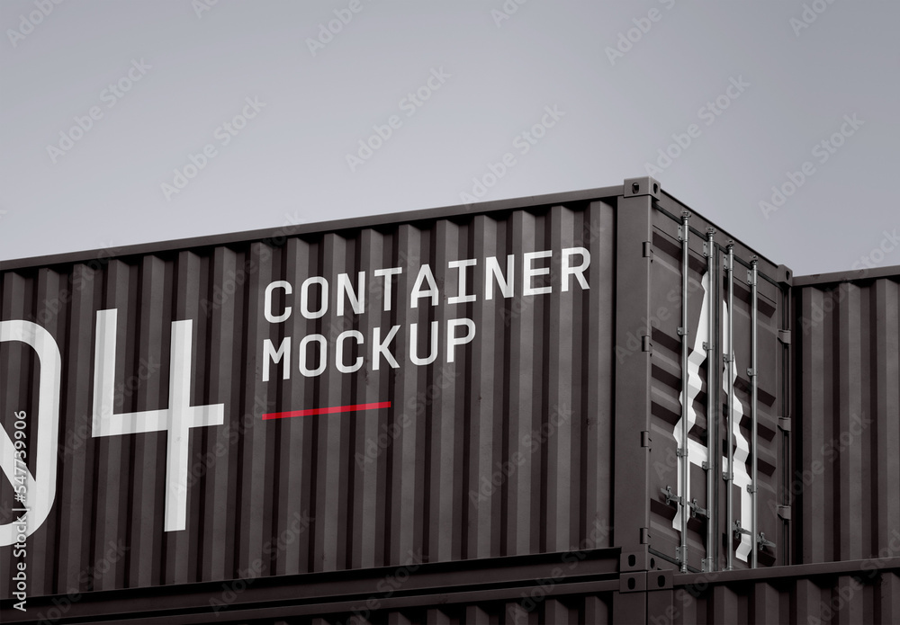Containers Mockup Stock Template | Adobe Stock